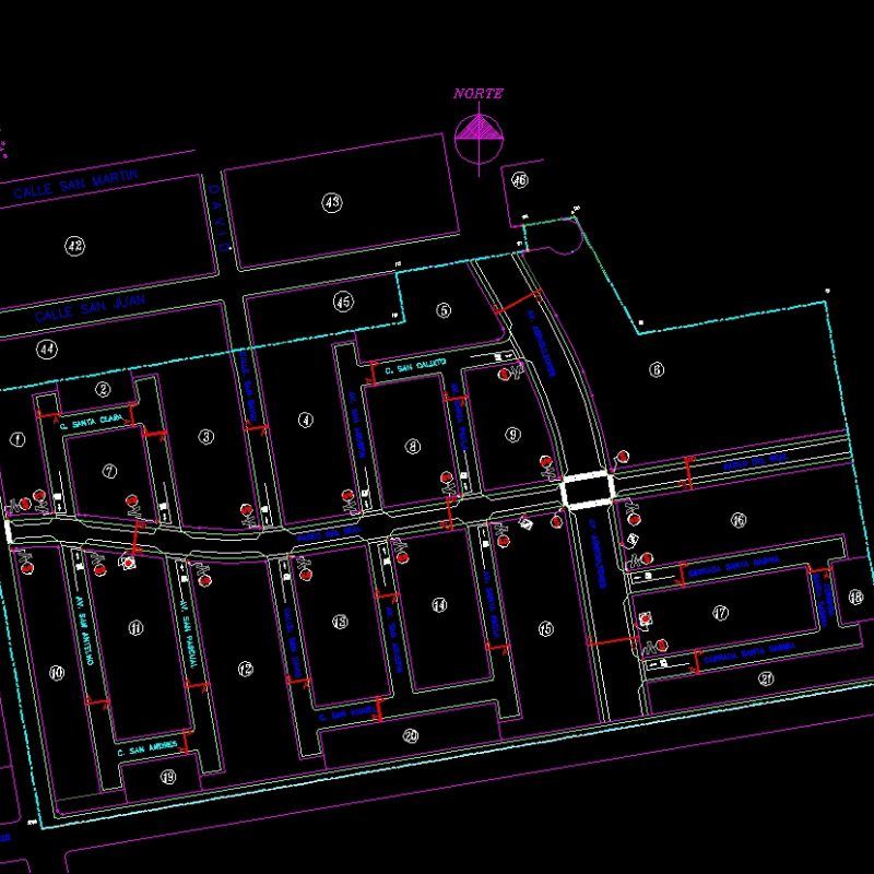 Subdivision Map Signs DWG Detail for AutoCAD • Designs CAD