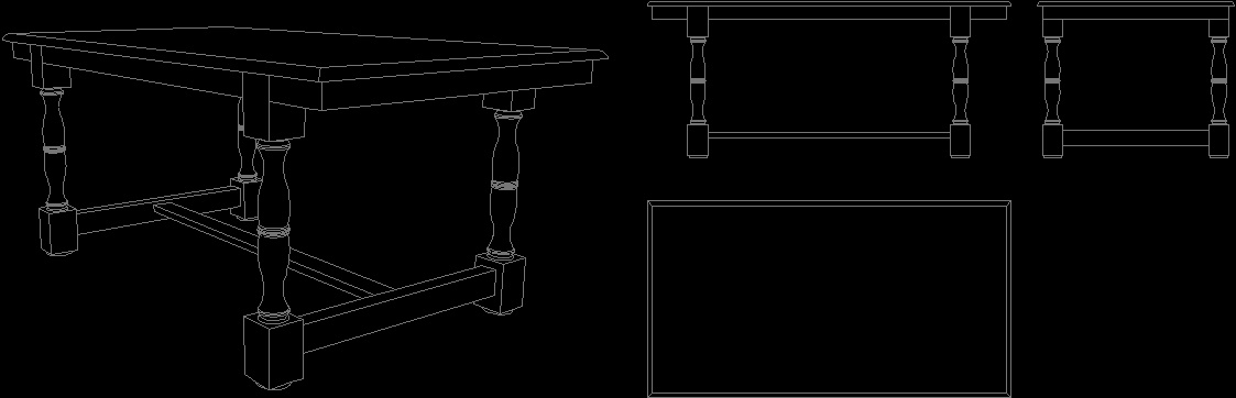 Table 2D DWG Block for AutoCAD • Designs CAD