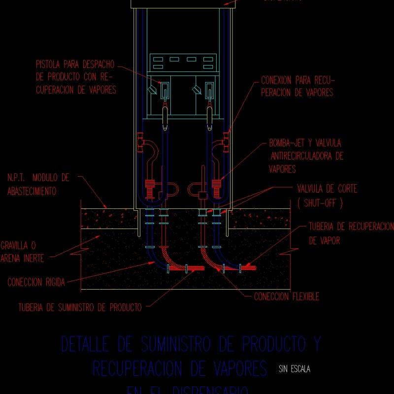 Vista Fuel Dispenser DWG Detail for AutoCAD • Designs CAD