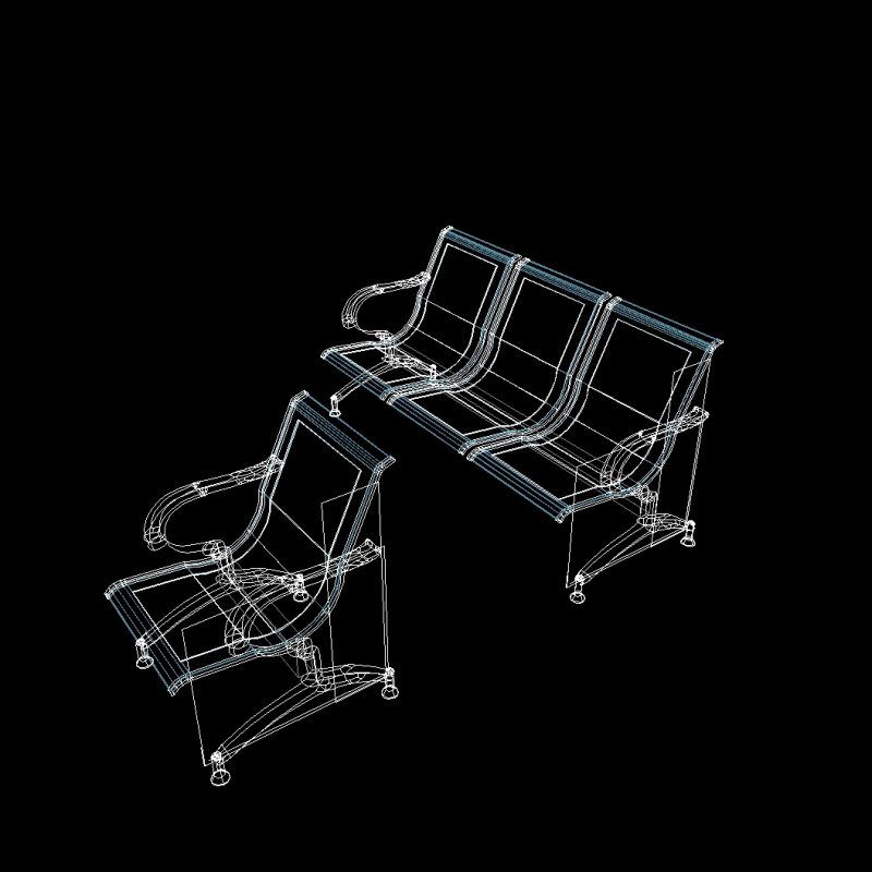 Waiting Chair DWG Block for AutoCAD • Designs CAD Waiting Chair DWG Block for AutoCAD • Designs CAD