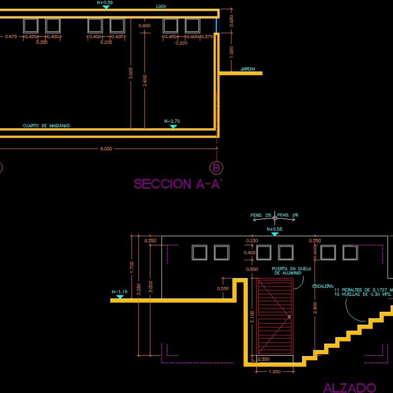 Warehoue Of Services DWG Section for AutoCAD • Designs CAD