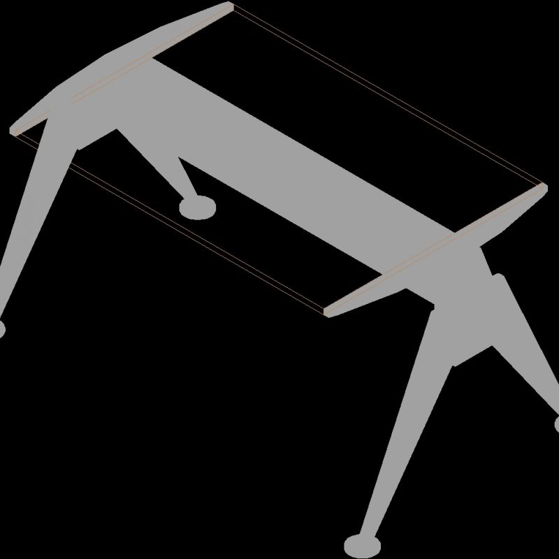Working Table 3D DWG Model for AutoCAD • Designs CAD