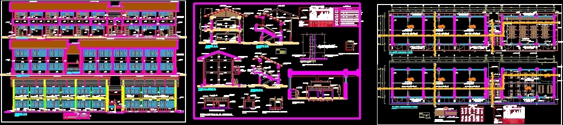 06 Classrooms; Lab; Library And Computer Room DWG Detail for AutoCAD ...