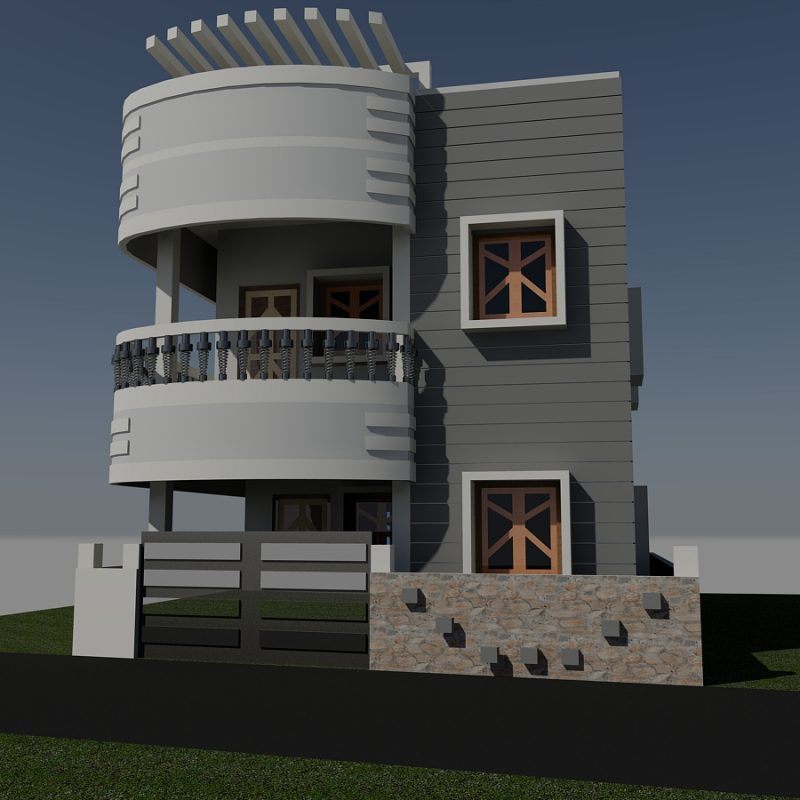 House 3D DWG Model for AutoCAD | DesignsCAD