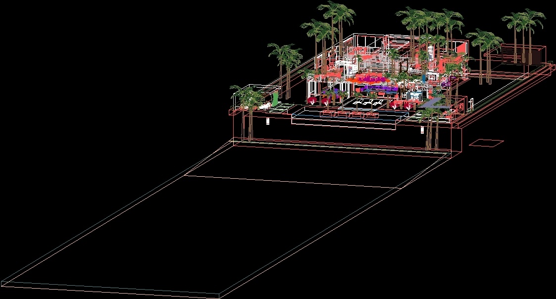 Beach House Beach House 3D DWG Model for AutoCAD • Designs CAD