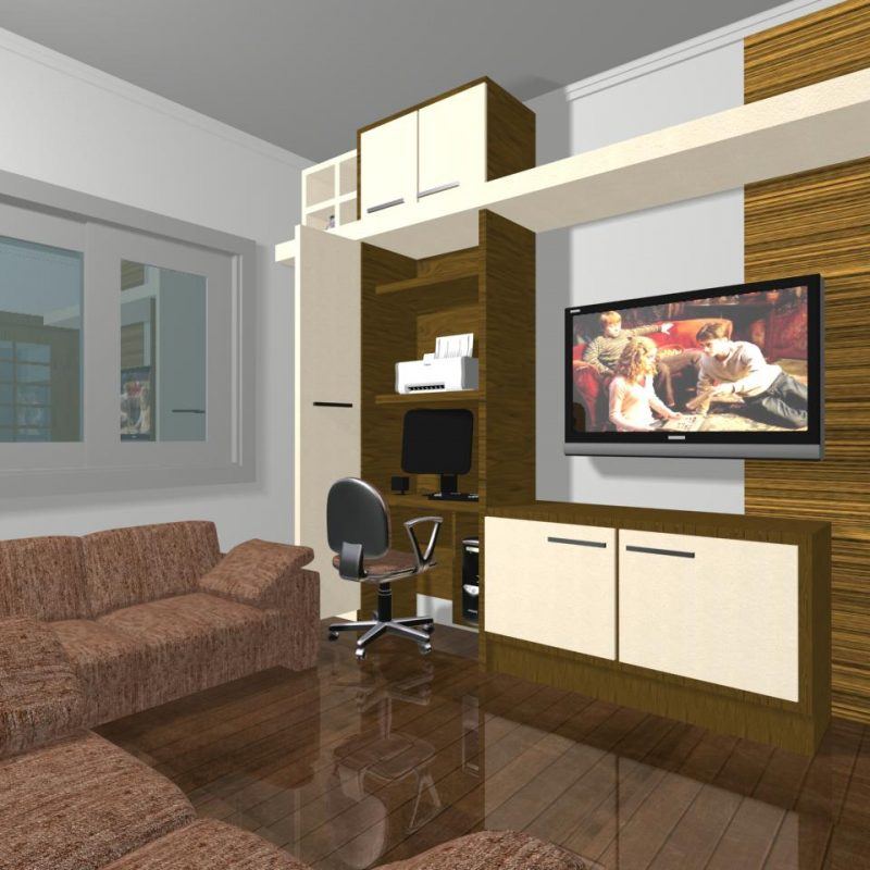 Living Room 3D DWG Model for AutoCAD • Designs CAD