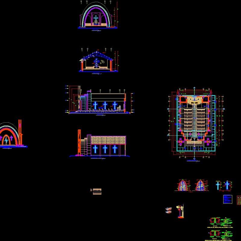 Chapel - Architecture DWG Block for AutoCAD | DesignsCAD