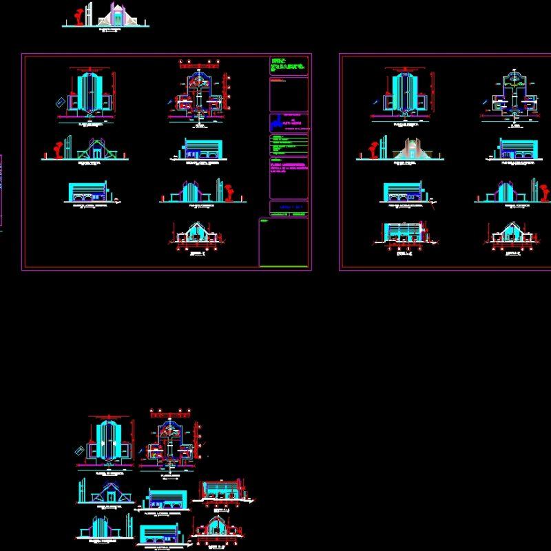 Chapel Religious DWG Plan for AutoCAD • Designs CAD
