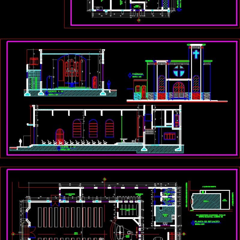 Church DWG Block for AutoCAD • Designs CAD
