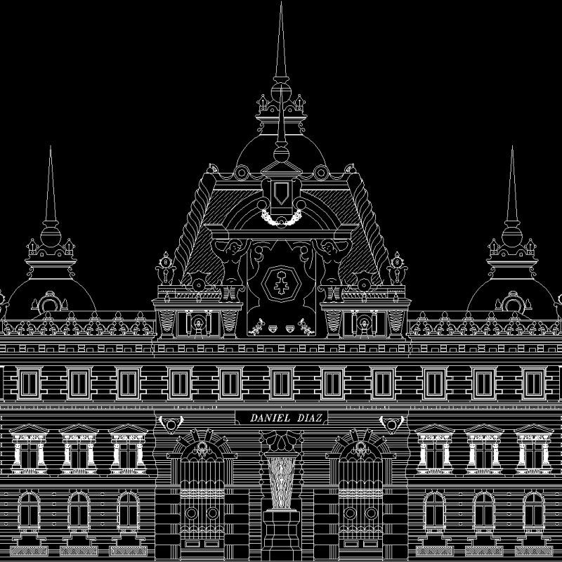 Church Facade DWG Block for AutoCAD • Designs CAD