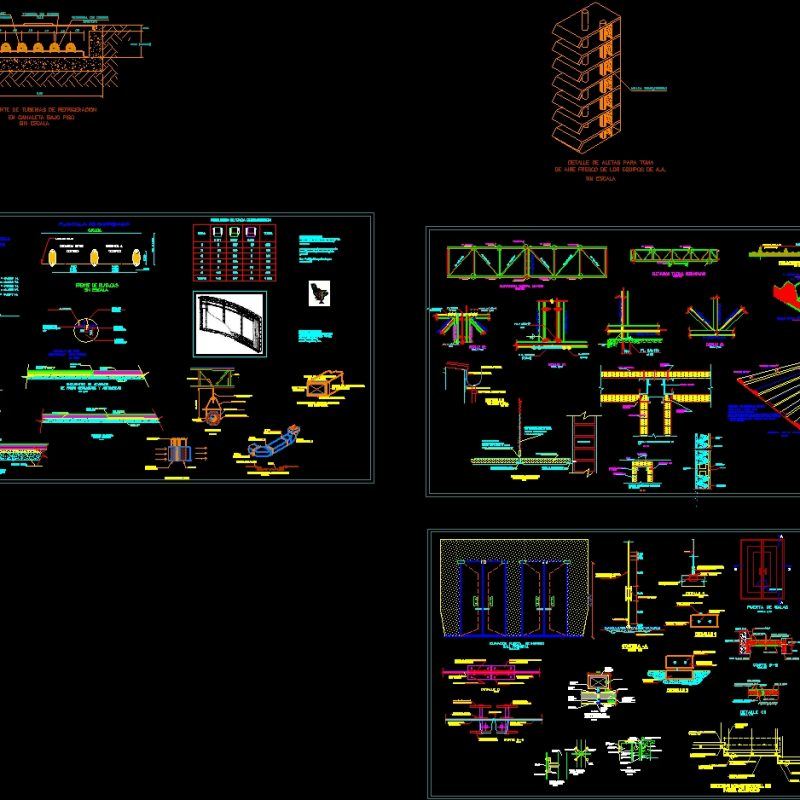 Cinemas Details DWG Section for AutoCAD | DesignsCAD