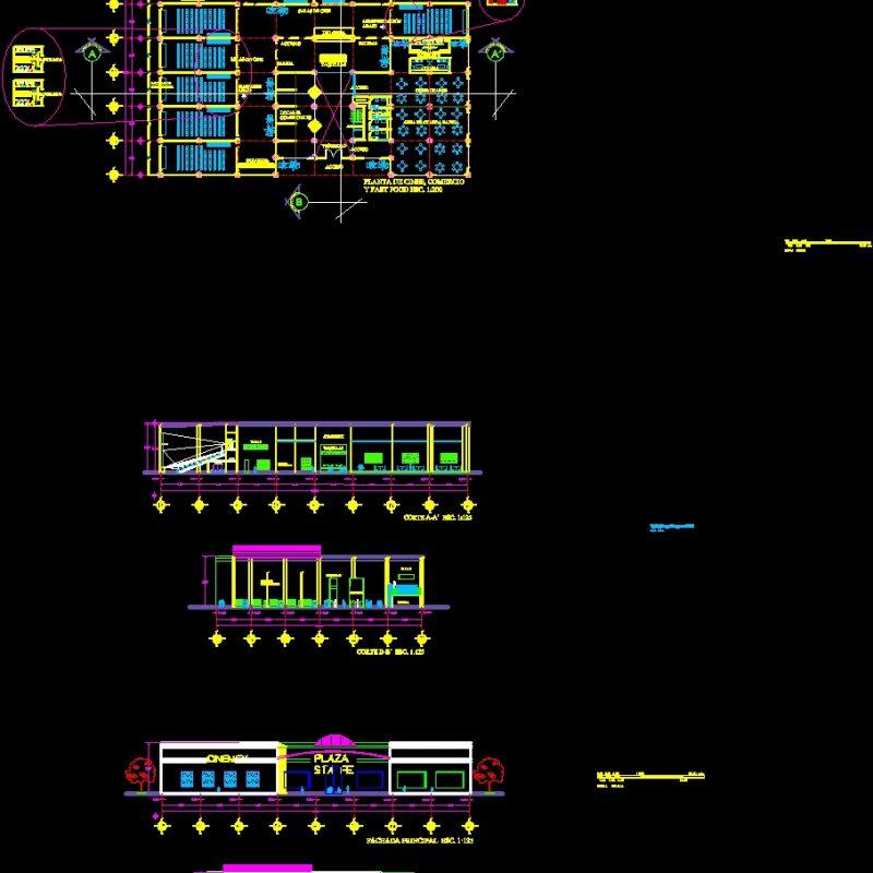 Cinemas DWG Section for AutoCAD • Designs CAD