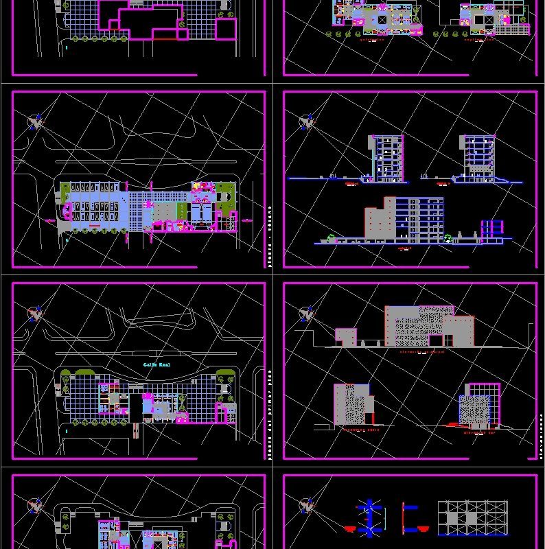 Civic Center DWG Section for AutoCAD • Designs CAD