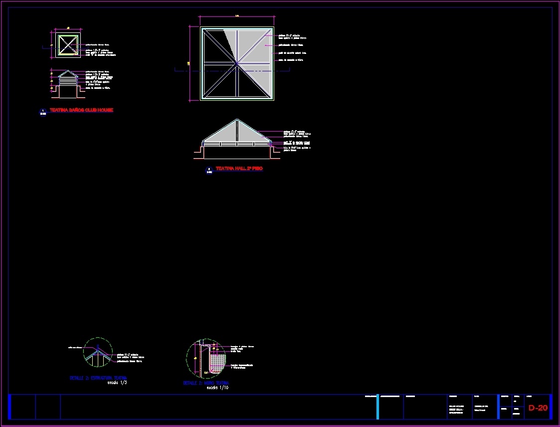Club House Near Beach - Stage I - Architecture - Details DWG Detail for ...