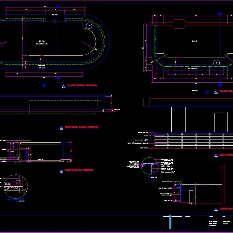 Club House Near Beach - Stage I - Architecture - Details DWG Detail for ...