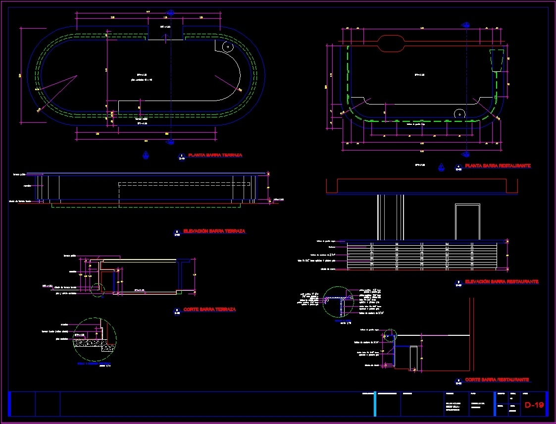 Club House Near Beach - Stage I - Architecture - Details DWG Detail for ...
