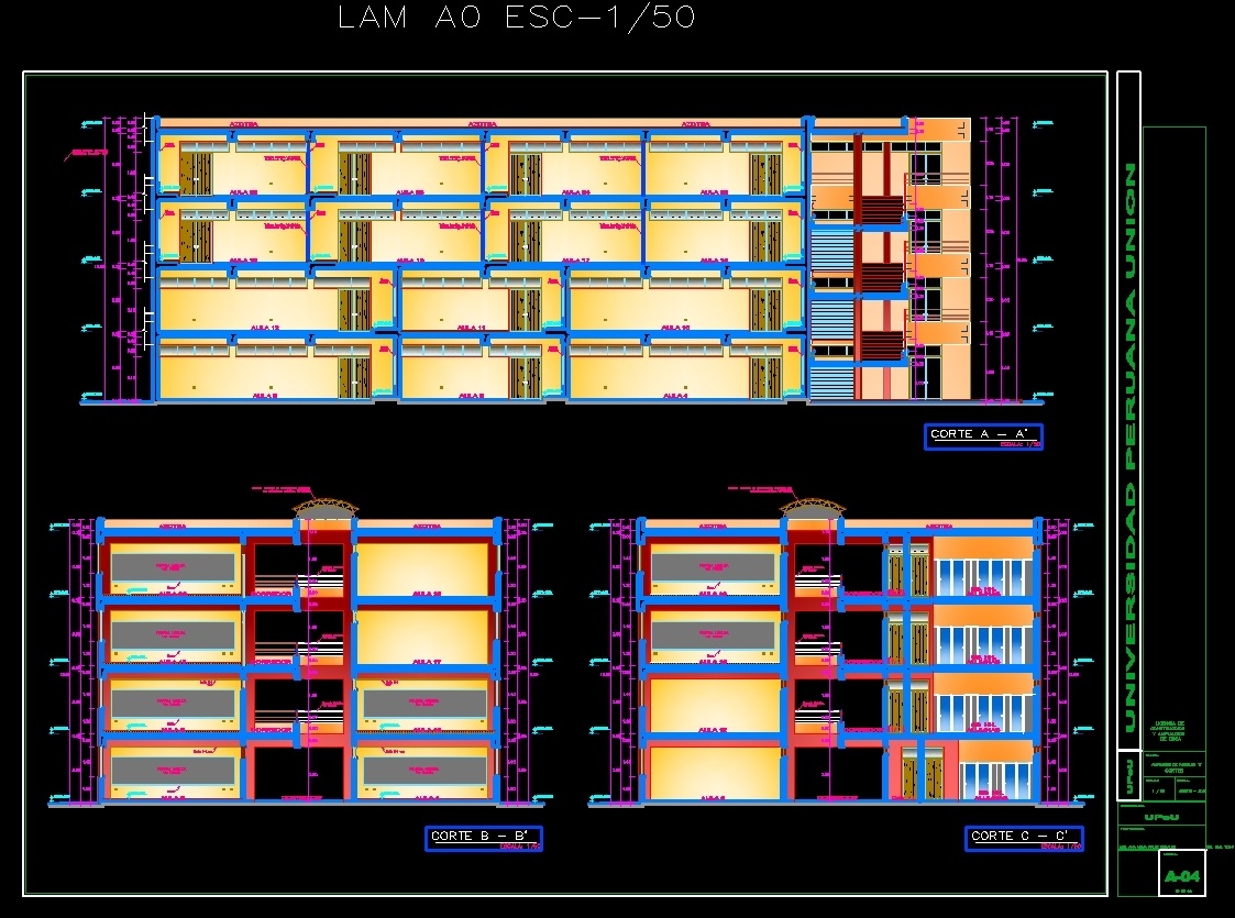 College Classroom - Hall E DWG Block for AutoCAD • Designs CAD
