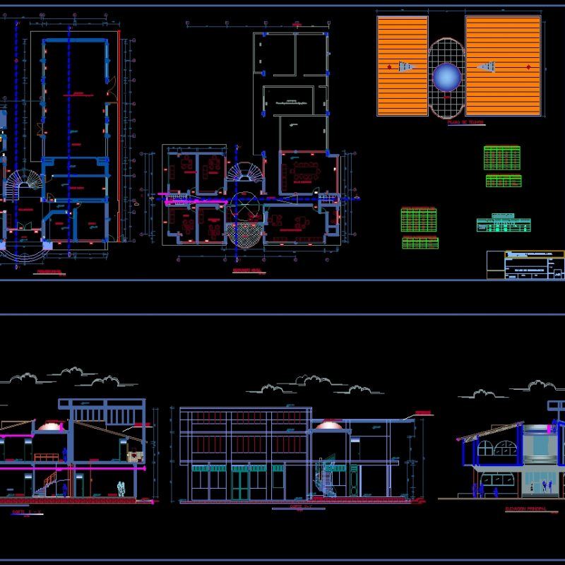Community Center DWG Plan for AutoCAD • Designs CAD