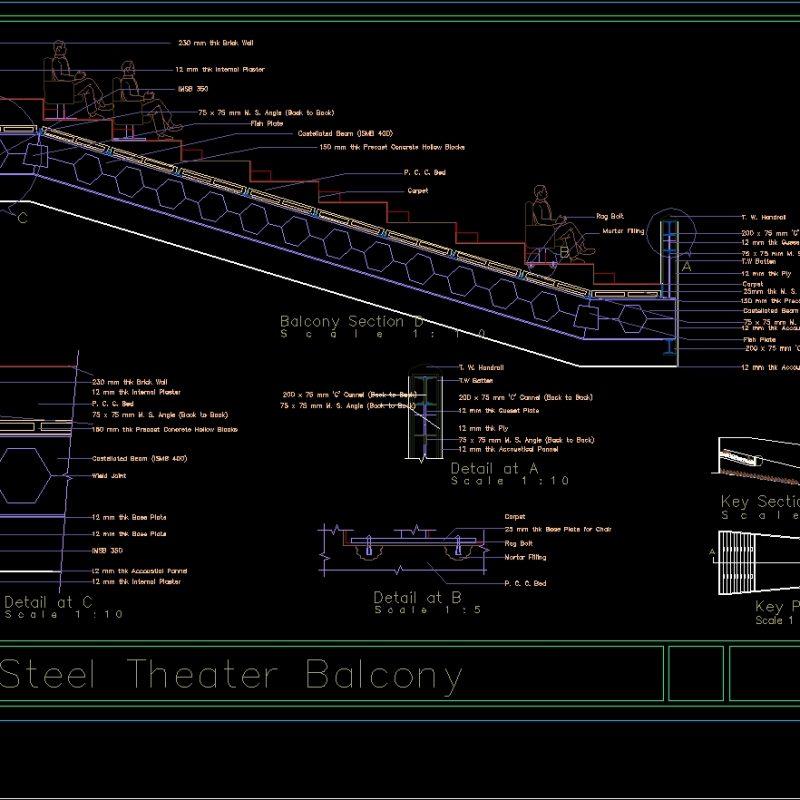 Construction Of Balcony DWG Section for AutoCAD • Designs CAD