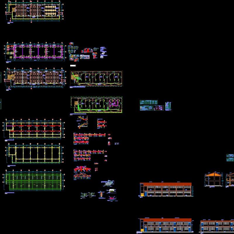 Construction Of Classrooms DWG Block for AutoCAD • Designs CAD