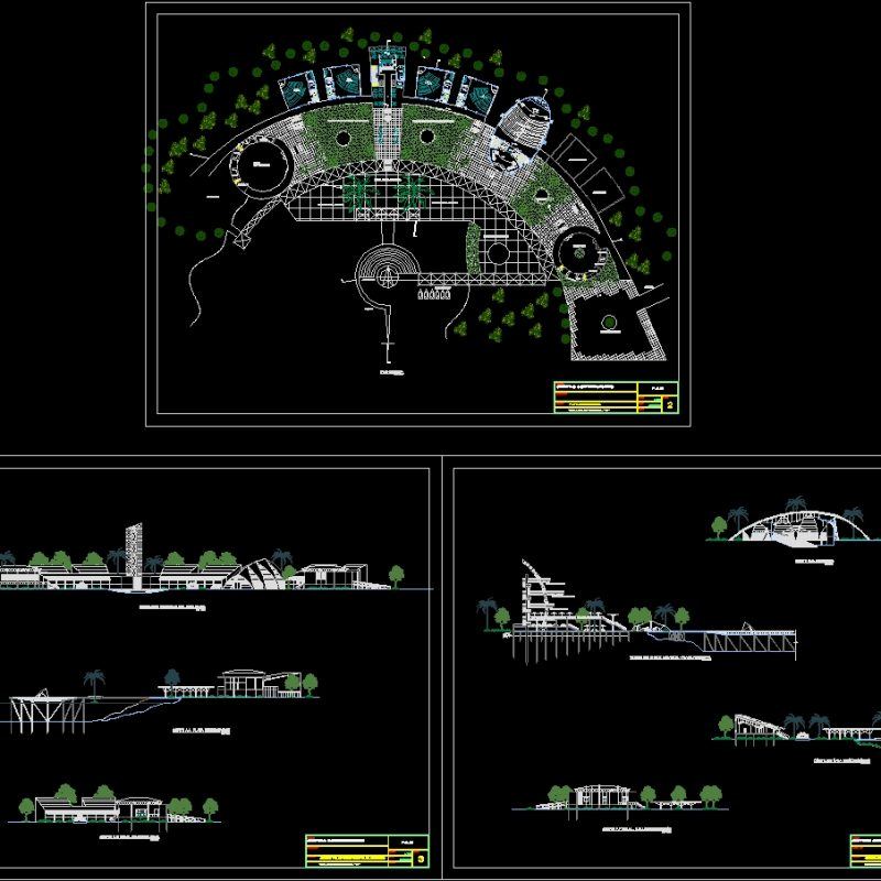 Convention Center DWG Section for AutoCAD • Designs CAD