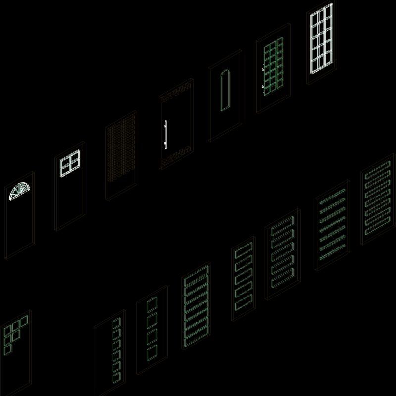 Doors 3D DWG Model for AutoCAD • Designs CAD