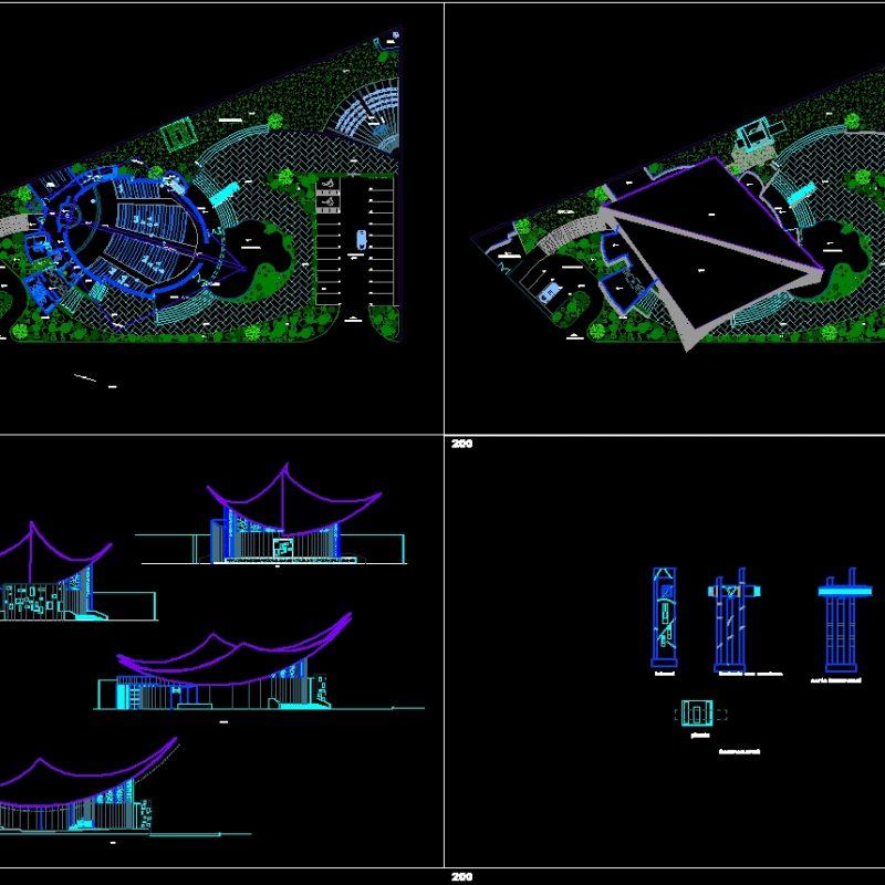Ecunemical Temple DWG Section for AutoCAD • Designs CAD