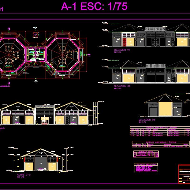 Educational Center Initial DWG Block for AutoCAD • Designs CAD