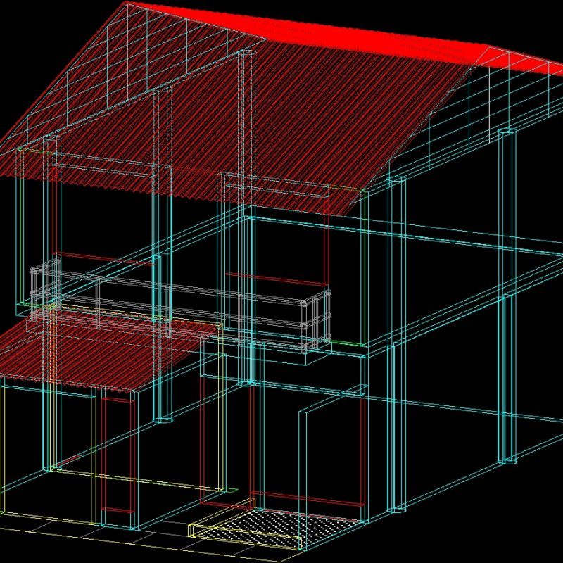 House 3D DWG Model for AutoCAD • Designs CAD