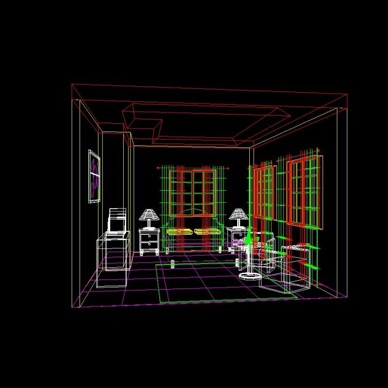 Interior Room DWG Block for AutoCAD • Designs CAD