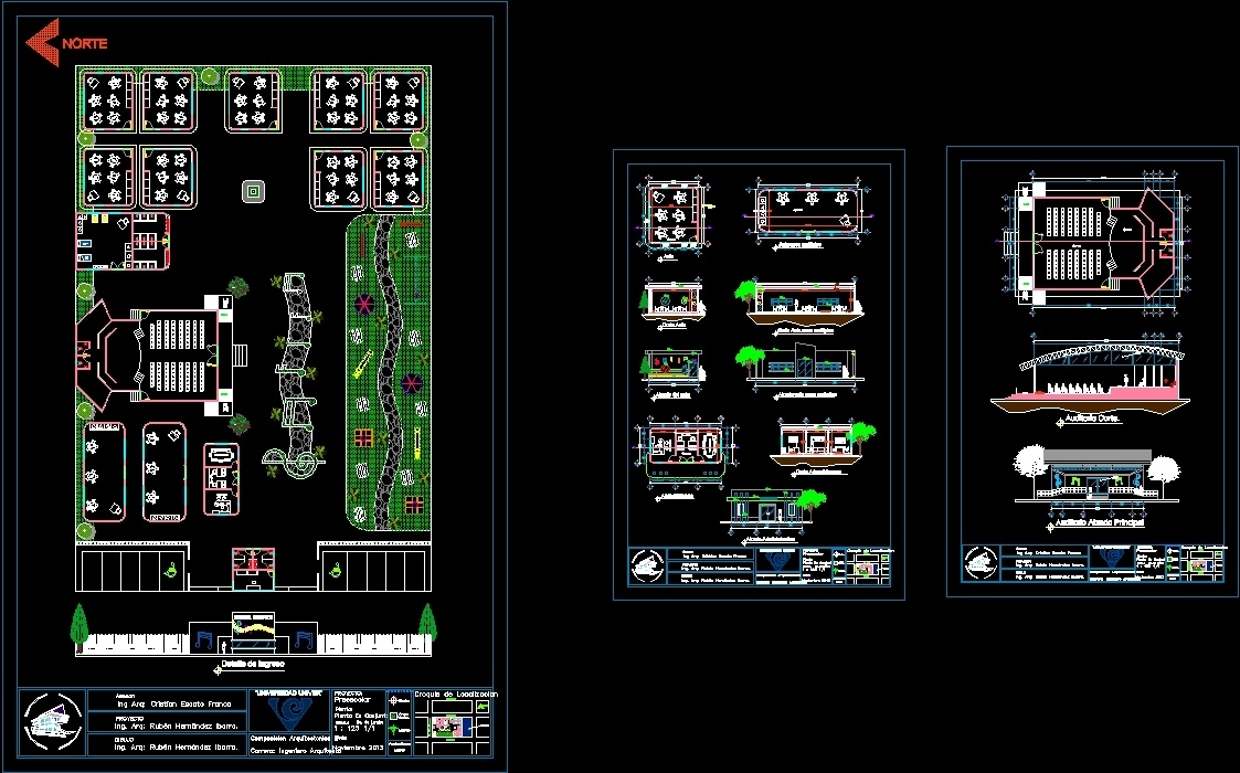 Kindergarten Or Preschool DWG Full Project for AutoCAD • Designs CAD
