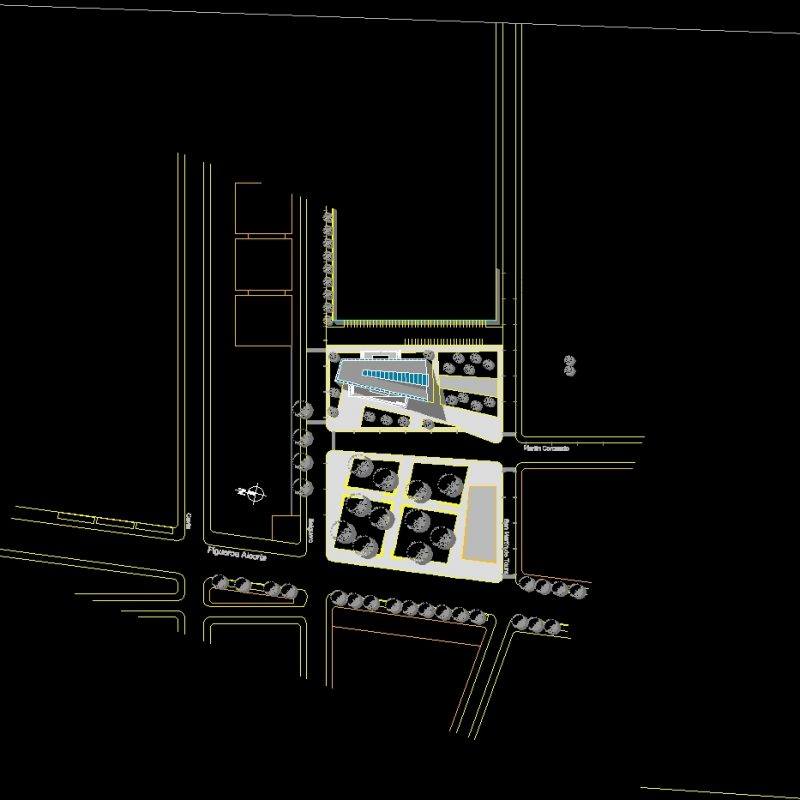 Library Building DWG Section for AutoCAD • Designs CAD