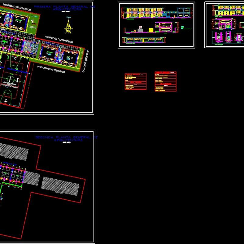 Model Primary School And Initial DWG Section for AutoCAD • Designs CAD