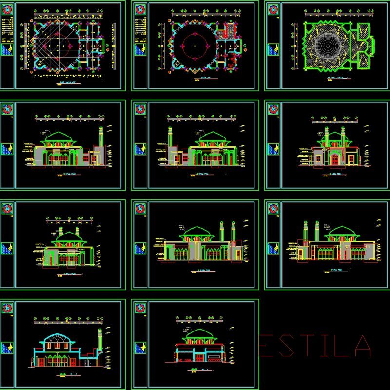 Mosque DWG Block for AutoCAD • Designs CAD
