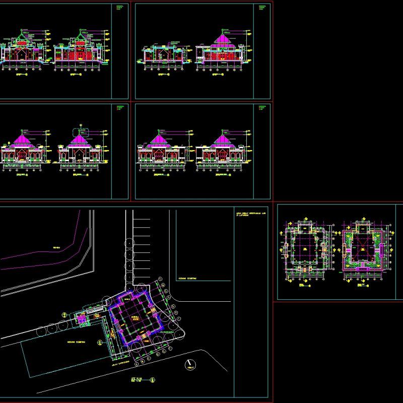 Mosque Square DWG Block for AutoCAD • Designs CAD