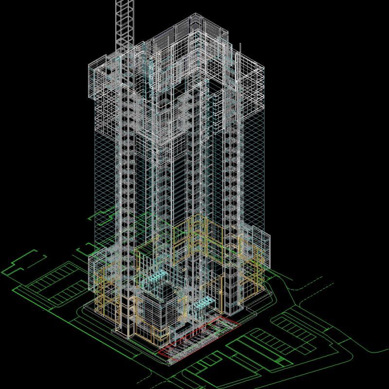 Office Building 3D DWG Model for AutoCAD • Designs CAD