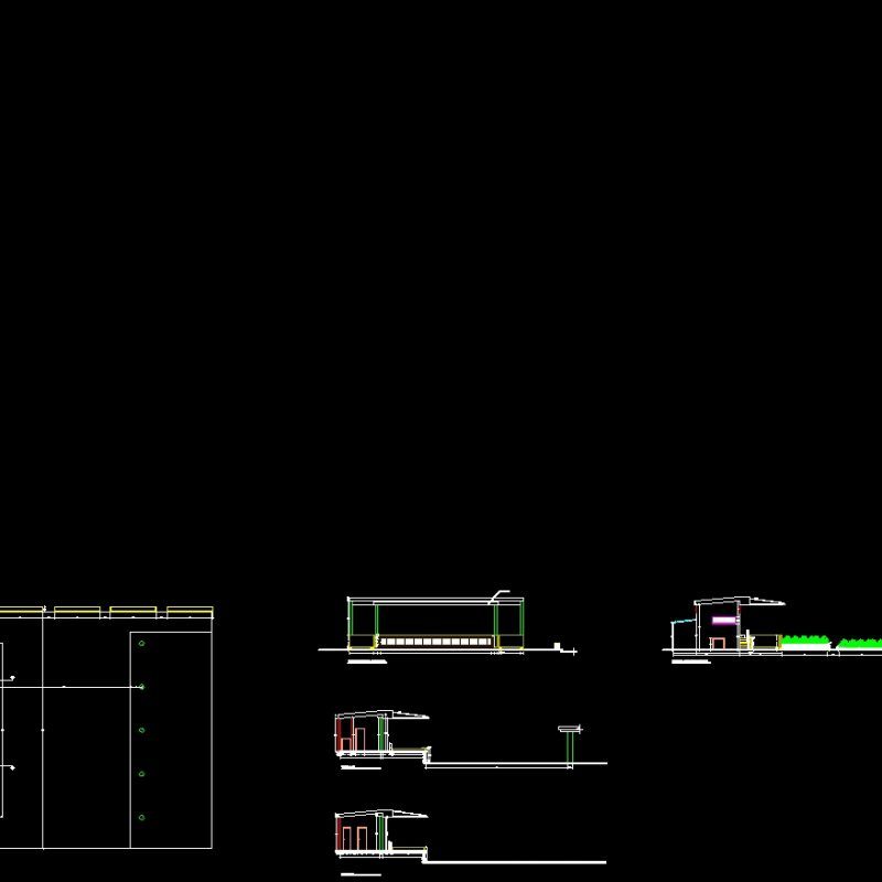 Open Air Stage DWG Section for AutoCAD • Designs CAD