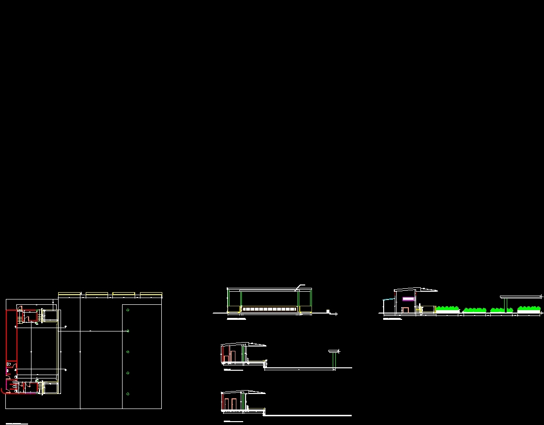 Open Air Stage DWG Section for AutoCAD • Designs CAD