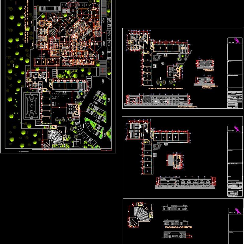 School Natural Medicine Clinic DWG Block for AutoCAD • Designs CAD