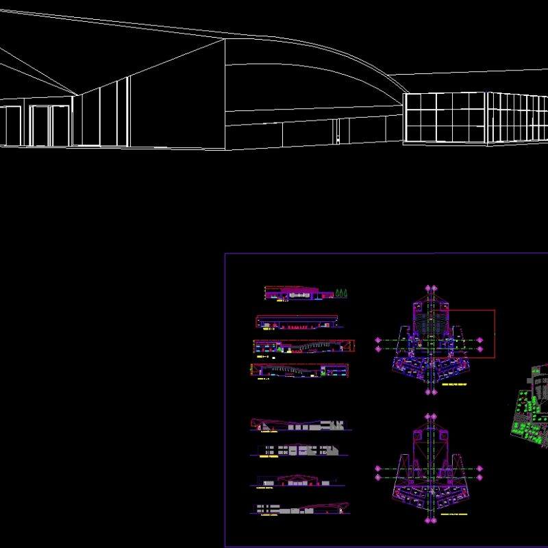 Structures Of An Audience DWG Block for AutoCAD • Designs CAD
