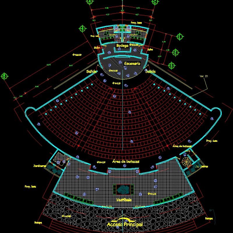 Theater DWG Block for AutoCAD • Designs CAD