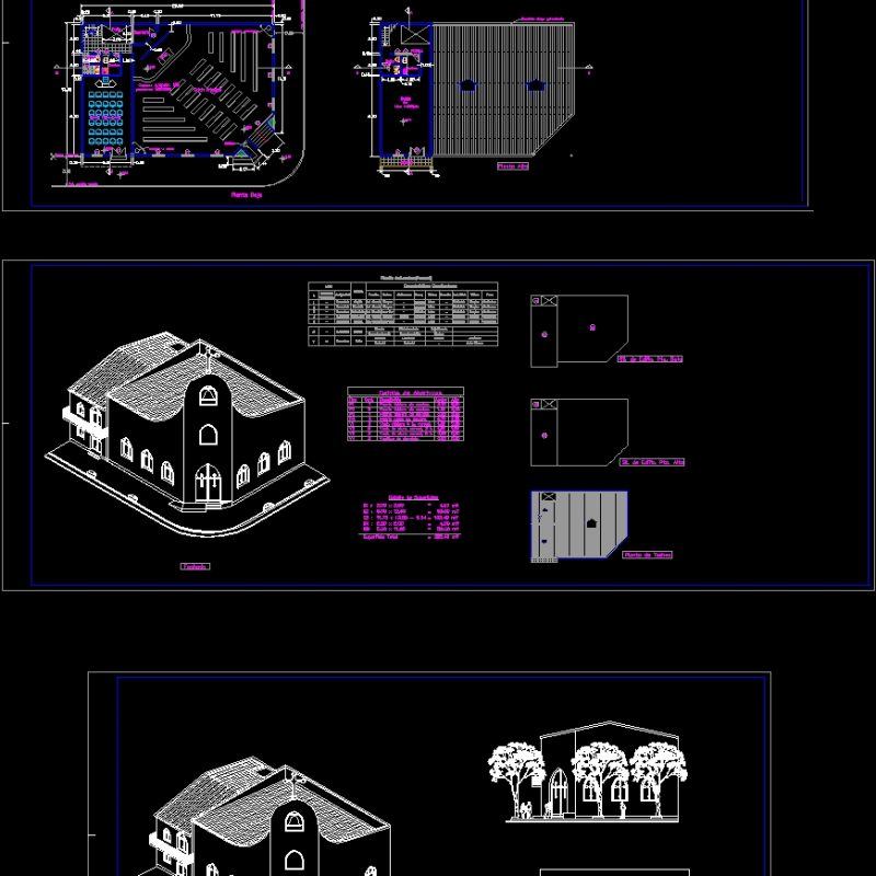 Virgin Of Guadalupe Chapel DWG Section for AutoCAD • Designs CAD