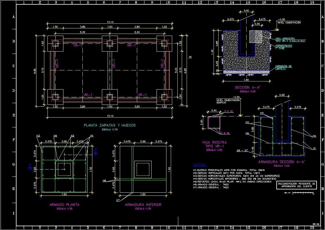 Building Control- Plants - Sections - Constructive Details DWG Section ...