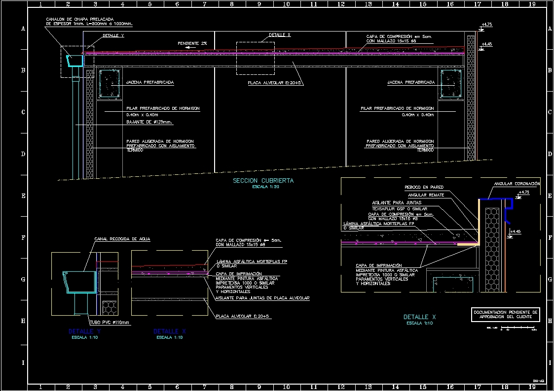 Building Control- Plants - Sections - Constructive Details DWG Section ...