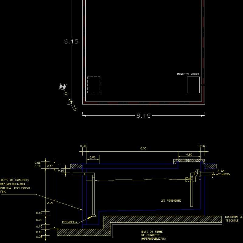 Cistern DWG Detail for AutoCAD • Designs CAD