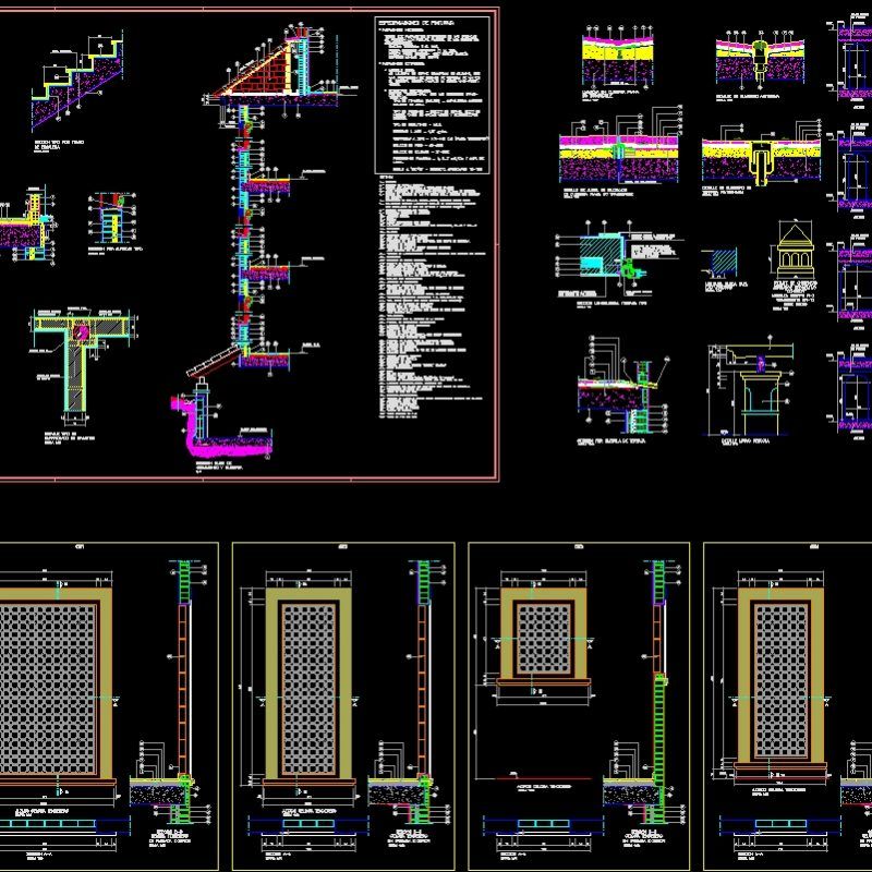 Construction Details DWG Section for AutoCAD | DesignsCAD