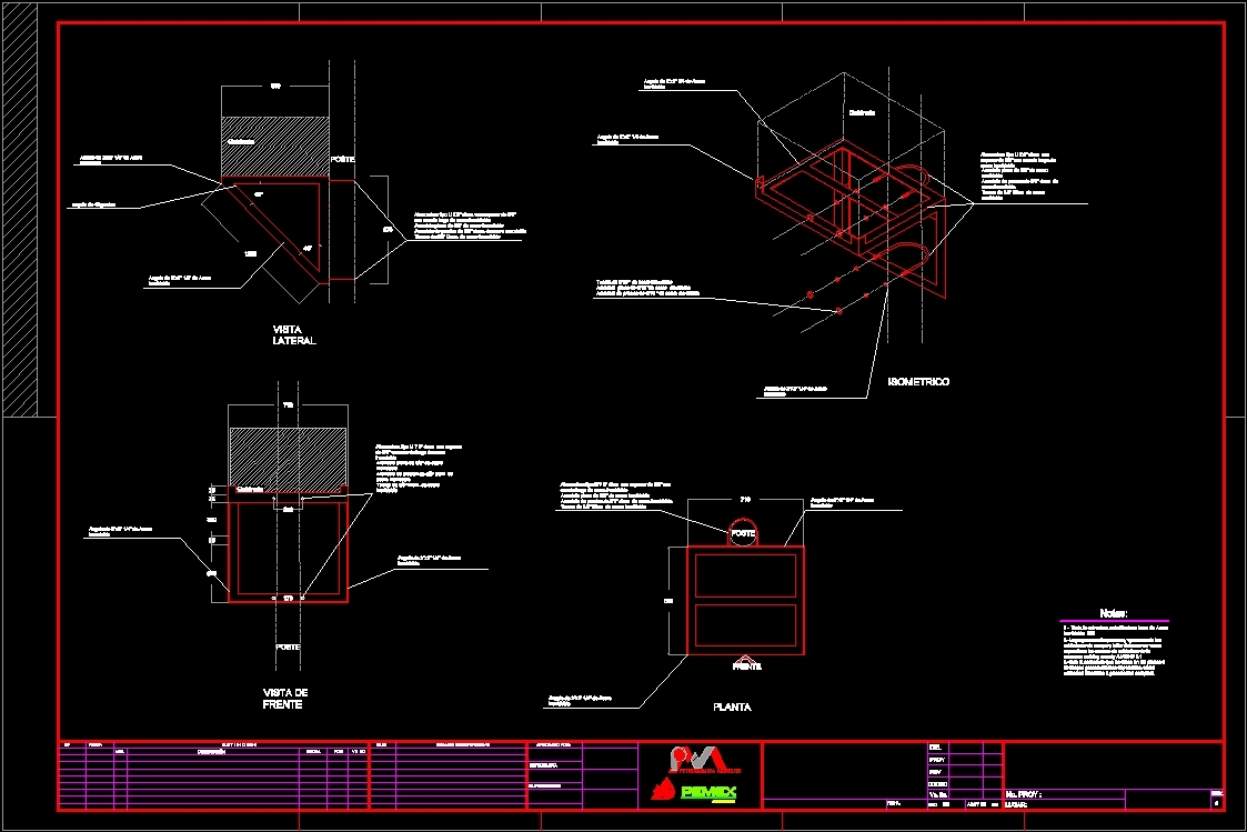 Construction Details Of Solar Panels Mounts DWG Plan for AutoCAD ...