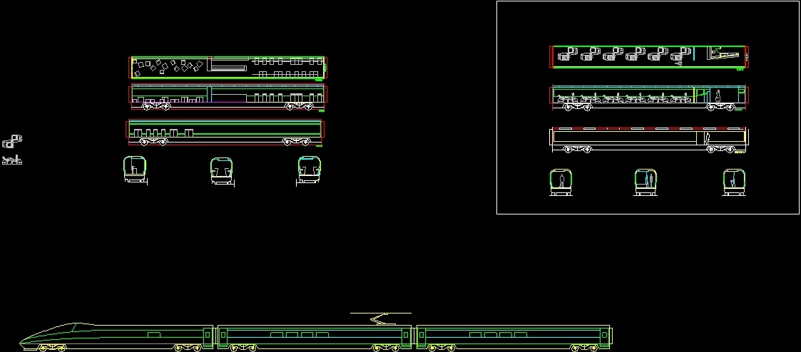 Cooffe Train Wagon Project DWG Full Project for AutoCAD • Designs CAD