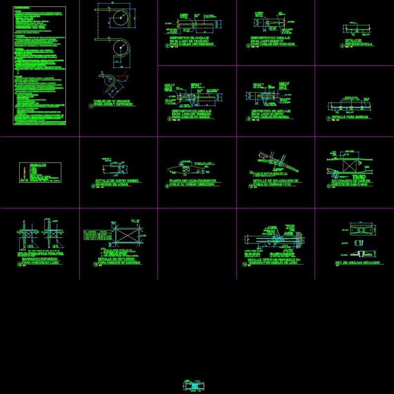 Details Of Post-Tensioned Slabs DWG Detail for AutoCAD • Designs CAD