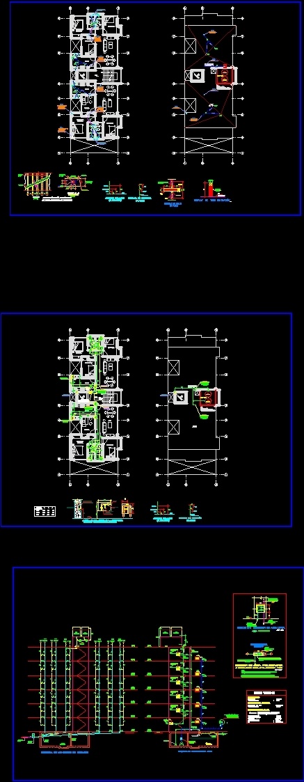 Drainage Network Multifamily Plans DWG Plan for AutoCAD • Designs CAD